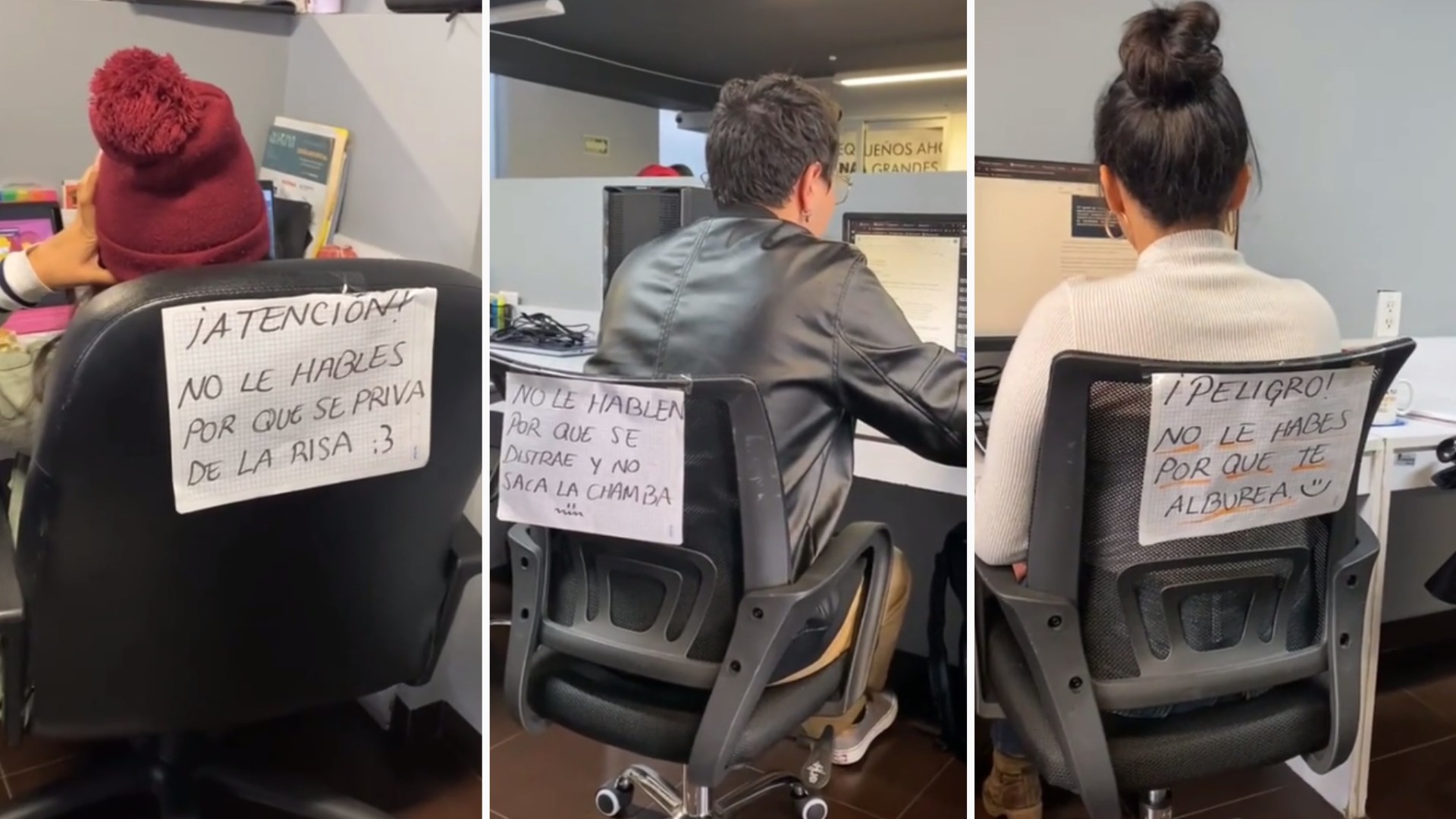 Video | Jefe Coloca Letreros a sus Empleados para que No Platiquen | N+