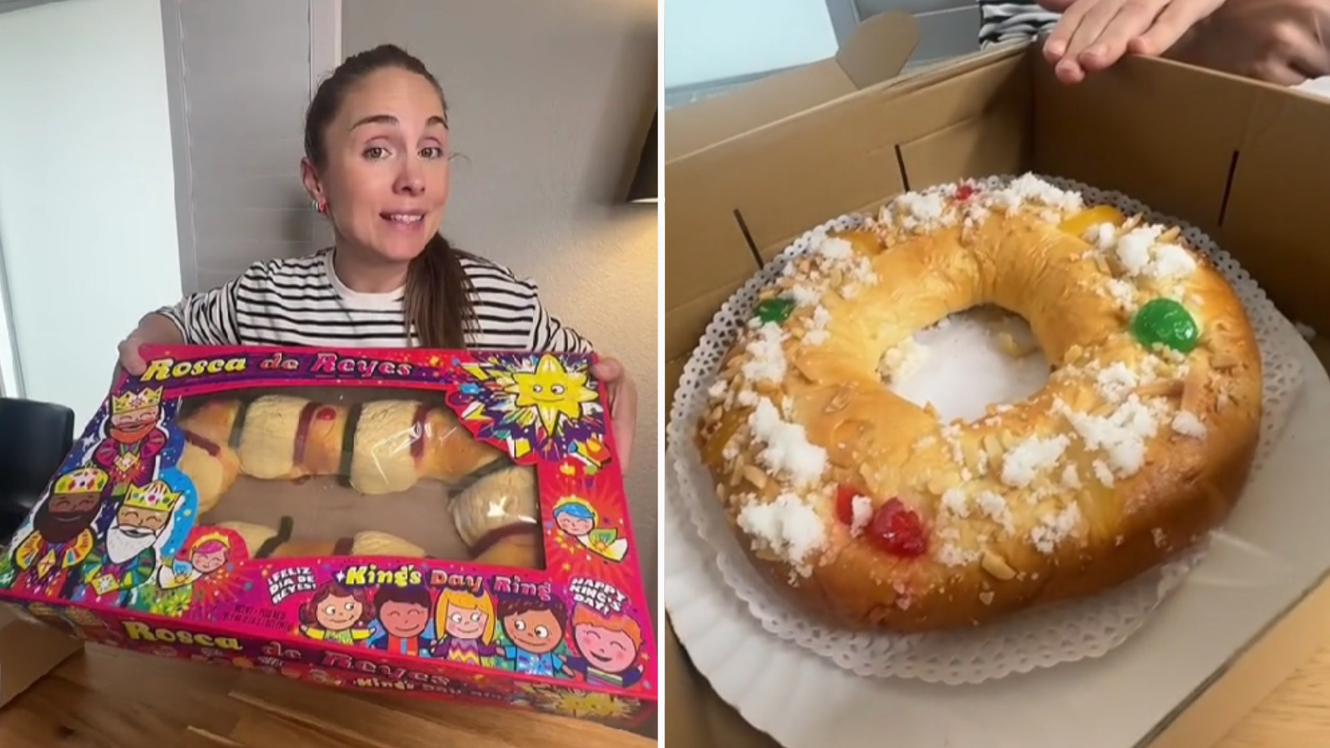 Video | Mujer Compara Rosca de Reyes Estilo de México y España. ¿Cuál ...