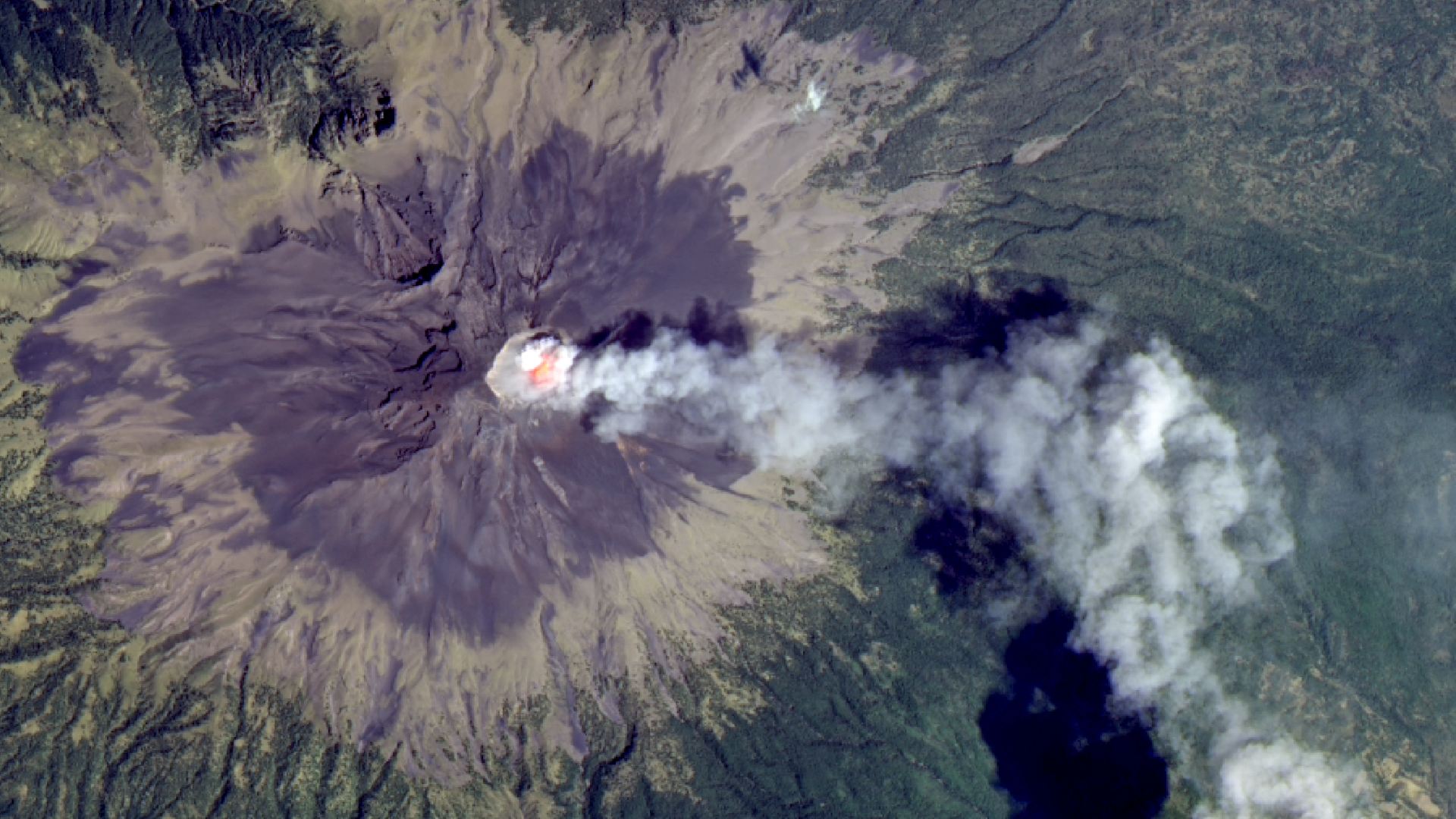 Revelan Foto de Fumarola del Volcán Popocatépetl Vista desde el Espacio ...