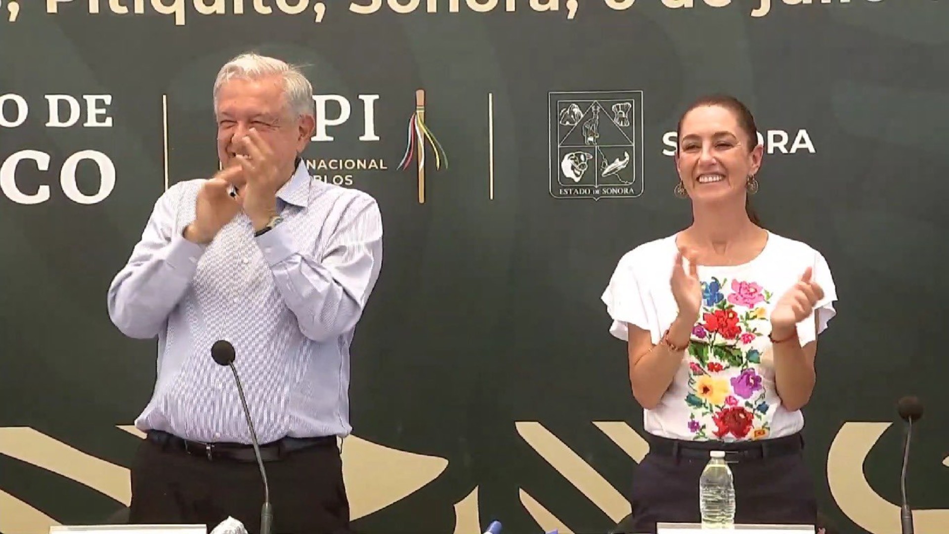 AMLO y Sheinbaum Realizan Gira en Pitiquito, Territorio Seri, en Sonora ...