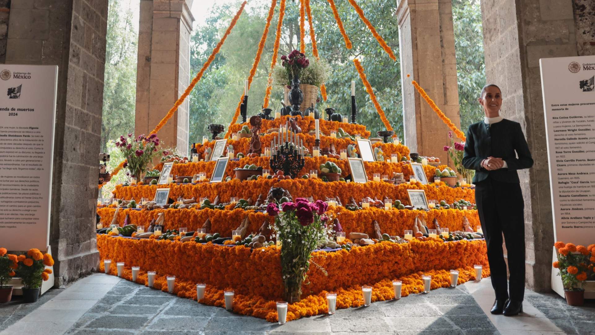 Ofrenda de Día de Muertos 2024 en Palacio Nacional: ¿Cómo Es Altar Dedicado a Heroínas de México ...