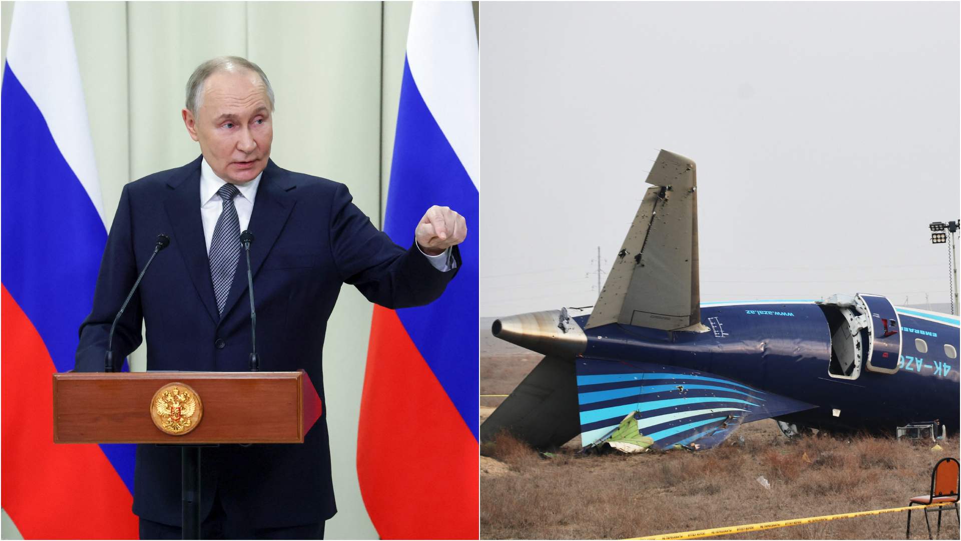 Putin se Disculpa con Azerbaiyán: Avión Cayó Mientras Defensa Rusa ...
