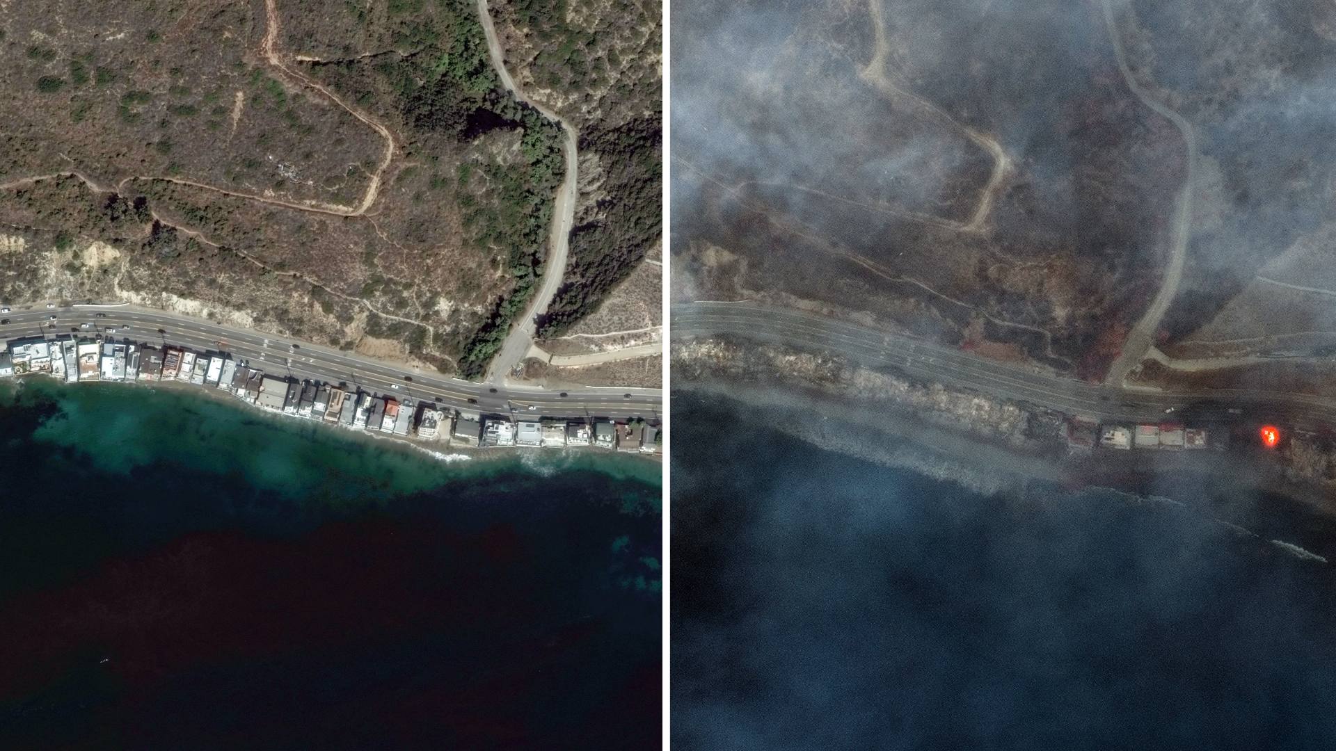 El Antes y Después en Los Ángeles: Imágenes del Impacto de los ...