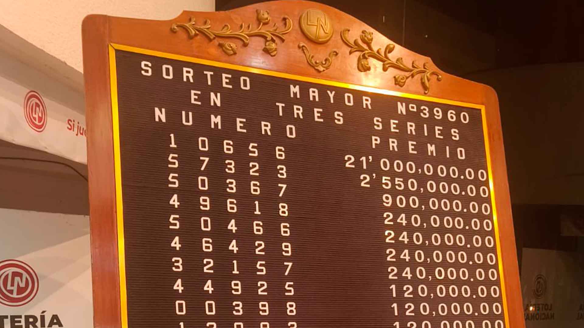 Sorteo Mayor 3960: Premio Mayor de la Lotería Nacional Cae en Matamoros ...