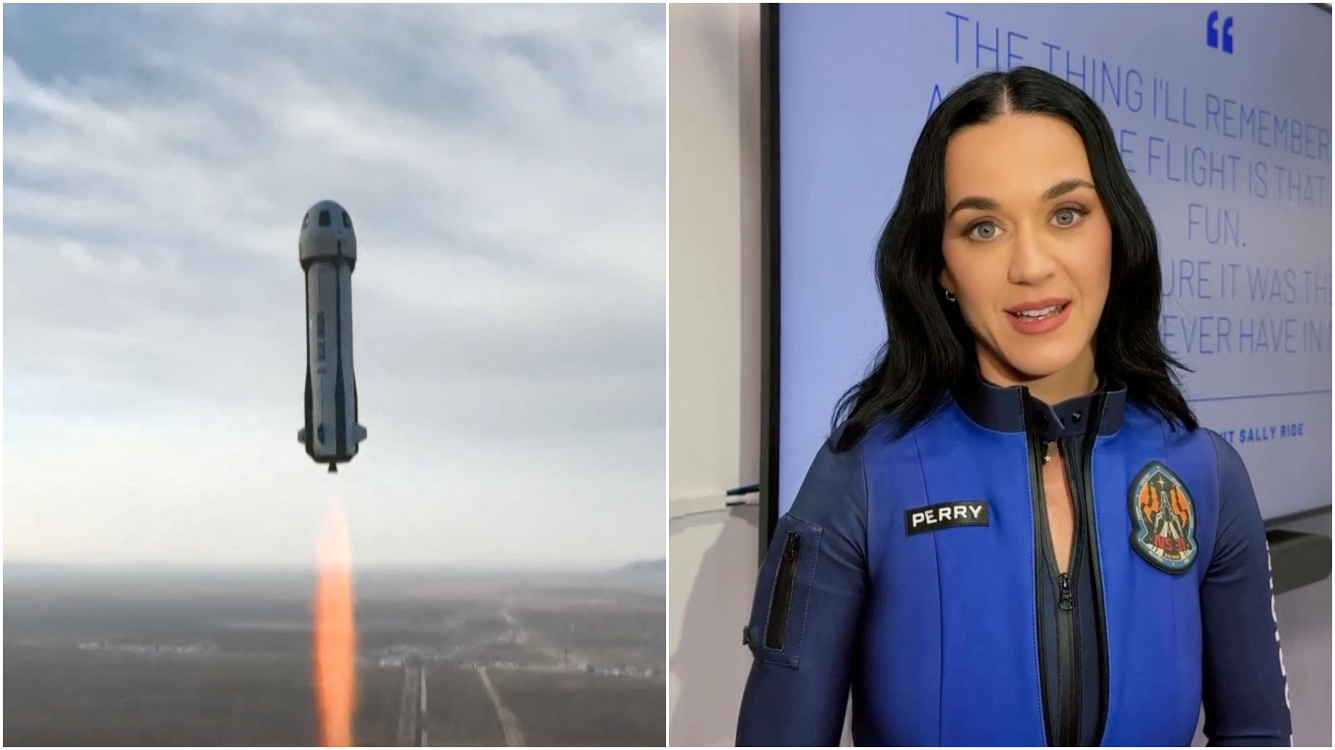 Katy Perry Viaja al Espacio en Cohete de Blue Origin: Así Despegó el Vuelo Exclusivo para ...
