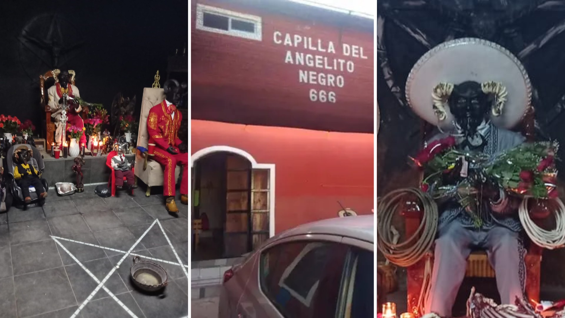 Así es la Capilla del Angelito Negro 666 de Pachuca Donde Mataron a Dos ...