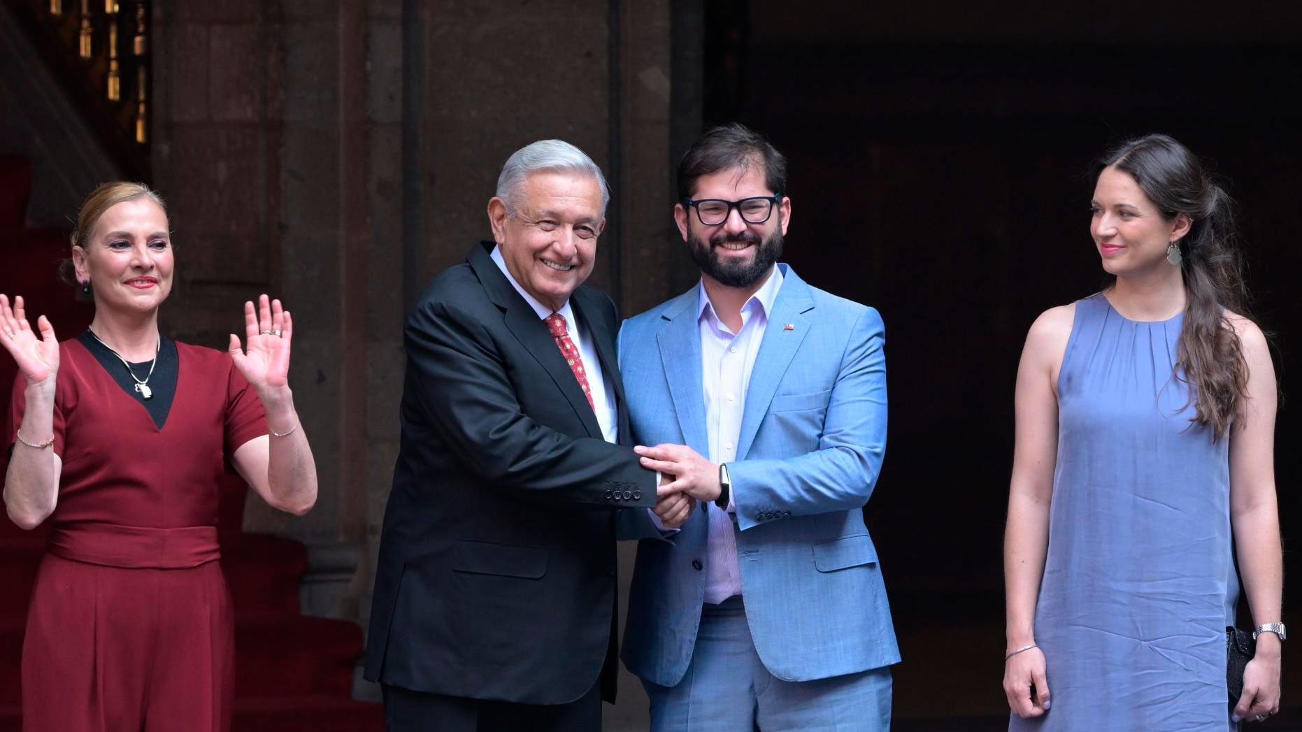 AMLO y Gabriel Boric, Presidente de Chile, se Reúnen en Palacio ... AMLO y Gabriel Boric, Presidente de Chile, se Reúnen en Palacio ...