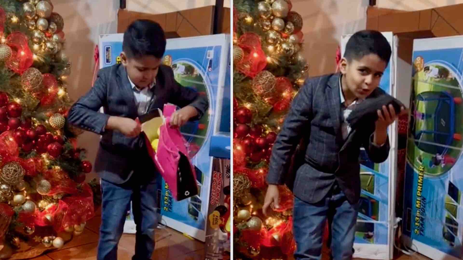 'Para la carnita asada': Niño norteño celebra que Santa Claus le trajo ...