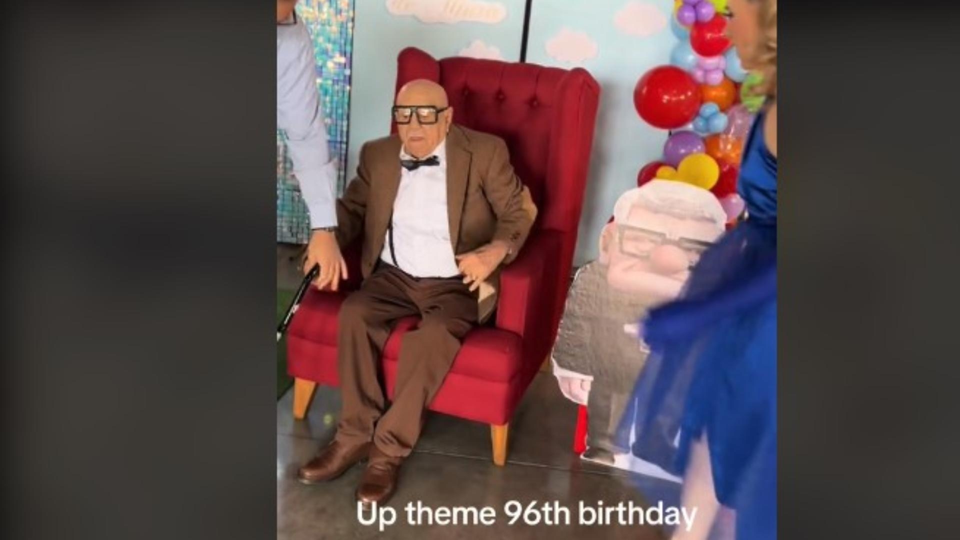 Abuelito Celebra su Cumpleaños 96 al Estilo 'Up' y Conmueve las Redes Sociales | N+