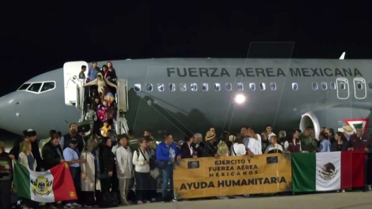 Llega al AIFA Segundo Avión con Mexicanos Repatriados de Israel | N+