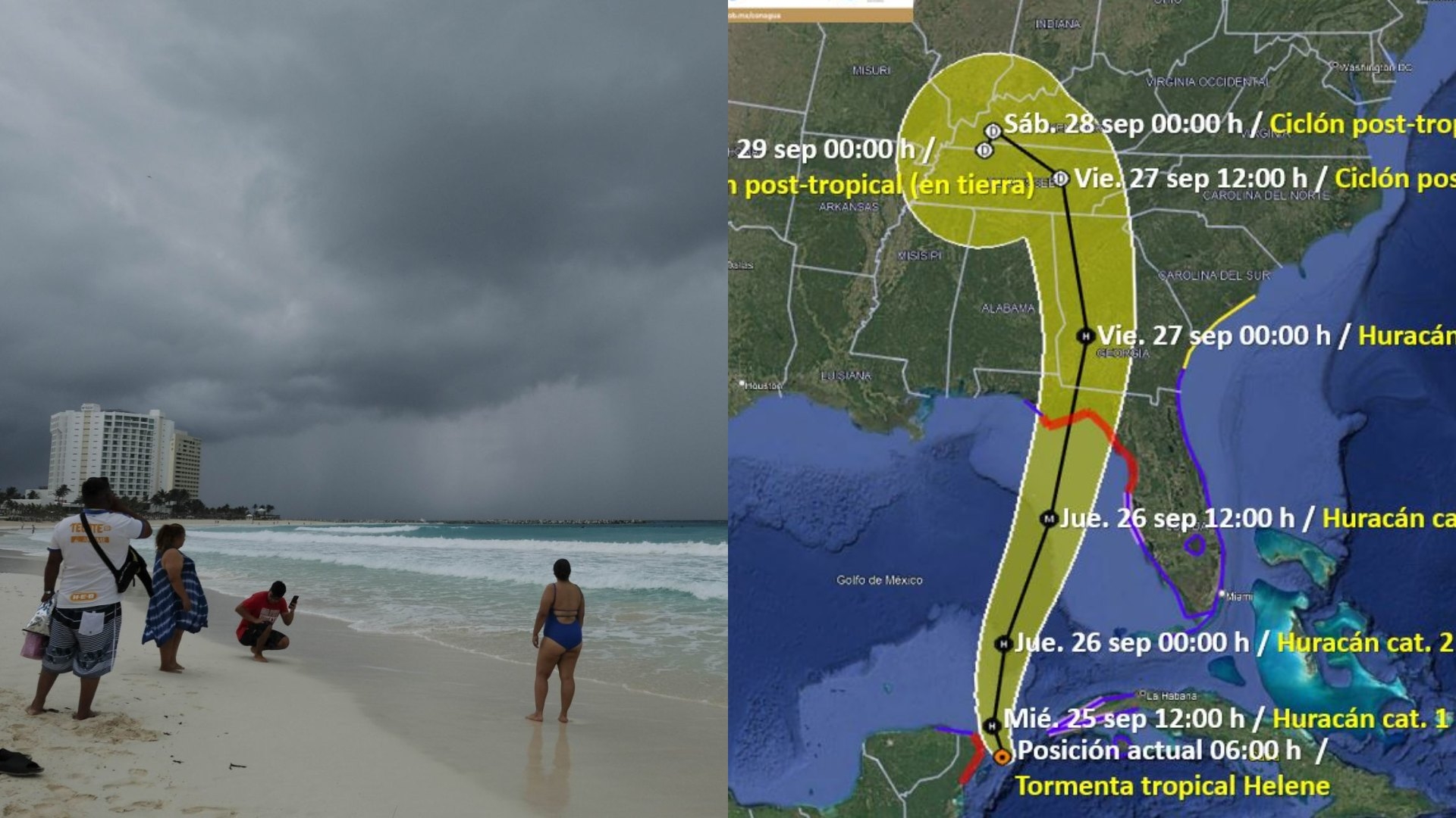 Huracán Helene: ¿Hacia Dónde Va su Trayectoria? Hurricane Tracker Hoy 25 de Septiembre 2024 | N+