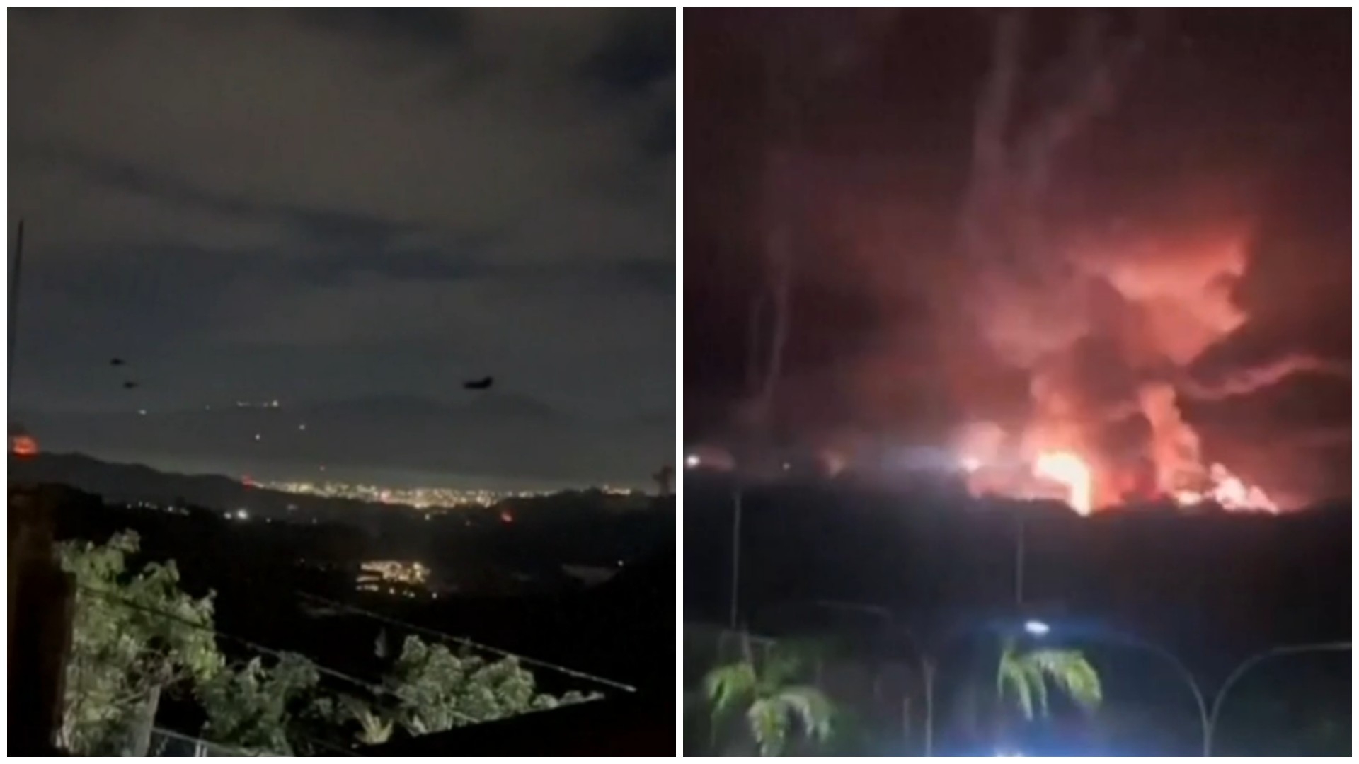 ¿Cómo Fue el Ataque Aérero en Venezuela? Captan Momento Exacto del ...