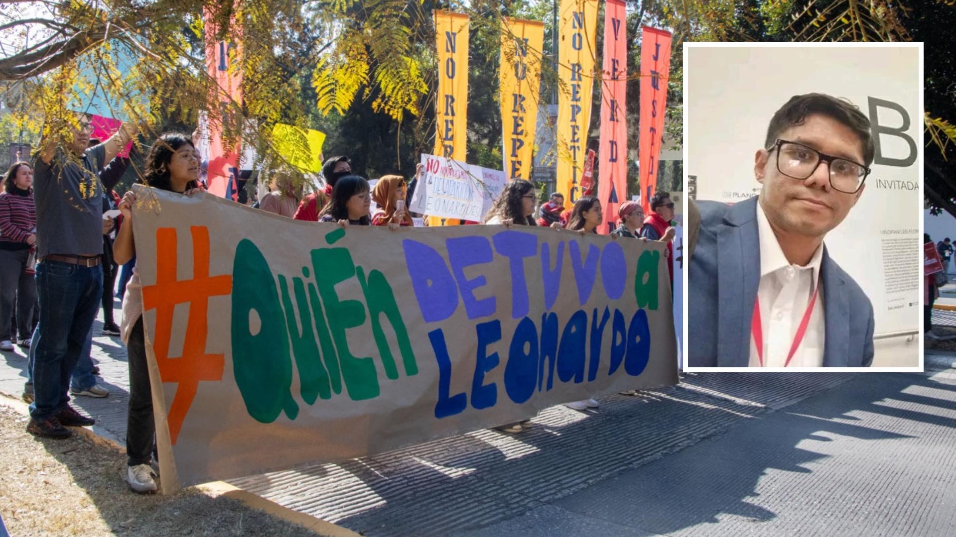 Marchan en Puebla para Exigir el Regreso con Vida del Maestro Leonardo ...