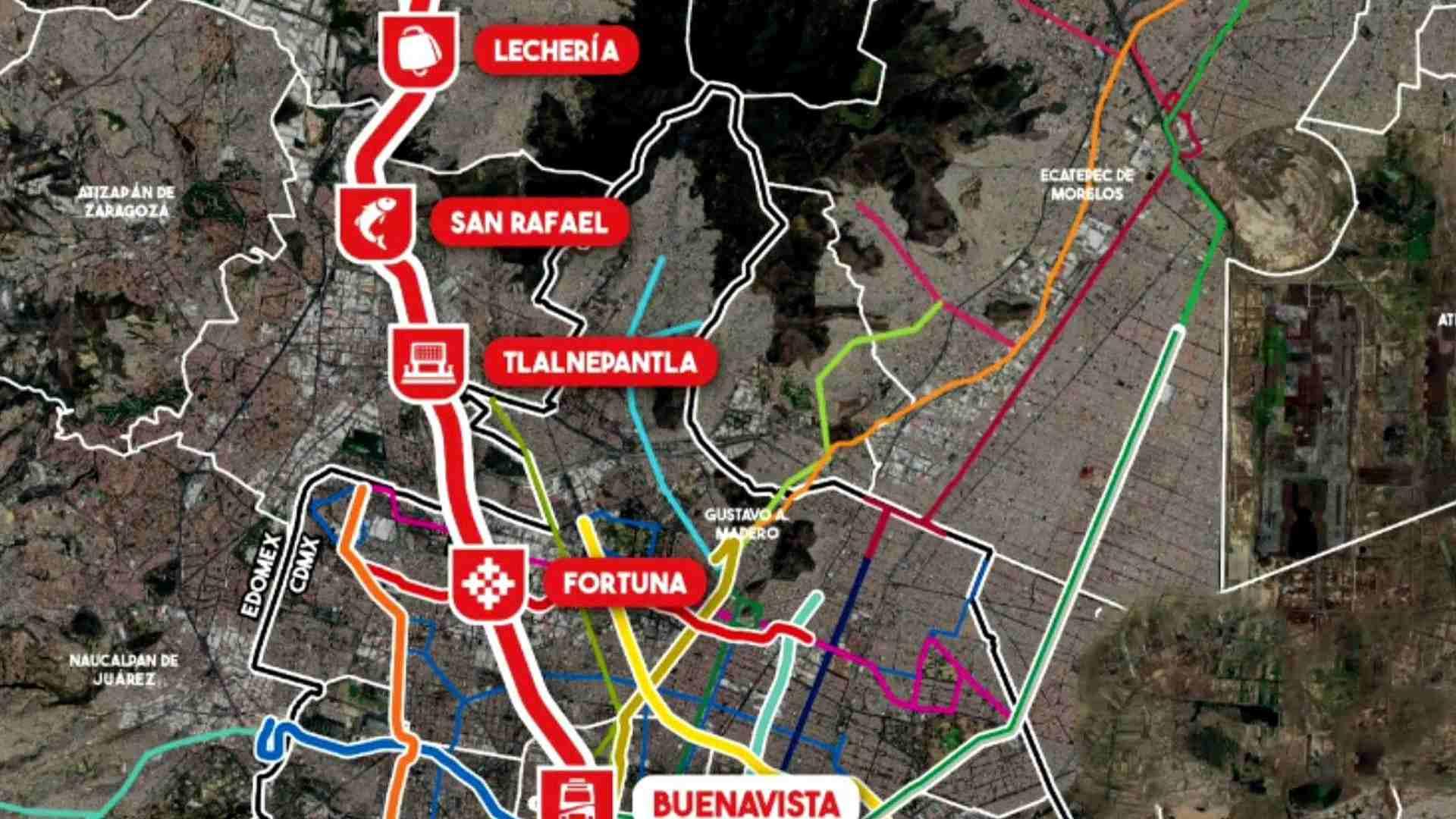 Mapa del Tren Buenavista-AIFA: Estaciones, Precio y Tiempo de Recorrido ...