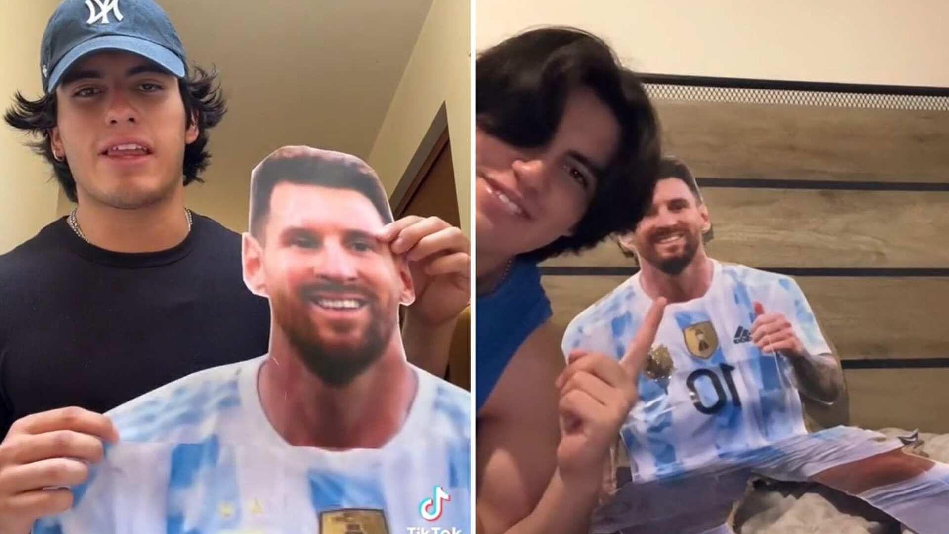 Joven Crea Messi de Cartón con Voz Para Darle Las Buenas Noches | N+