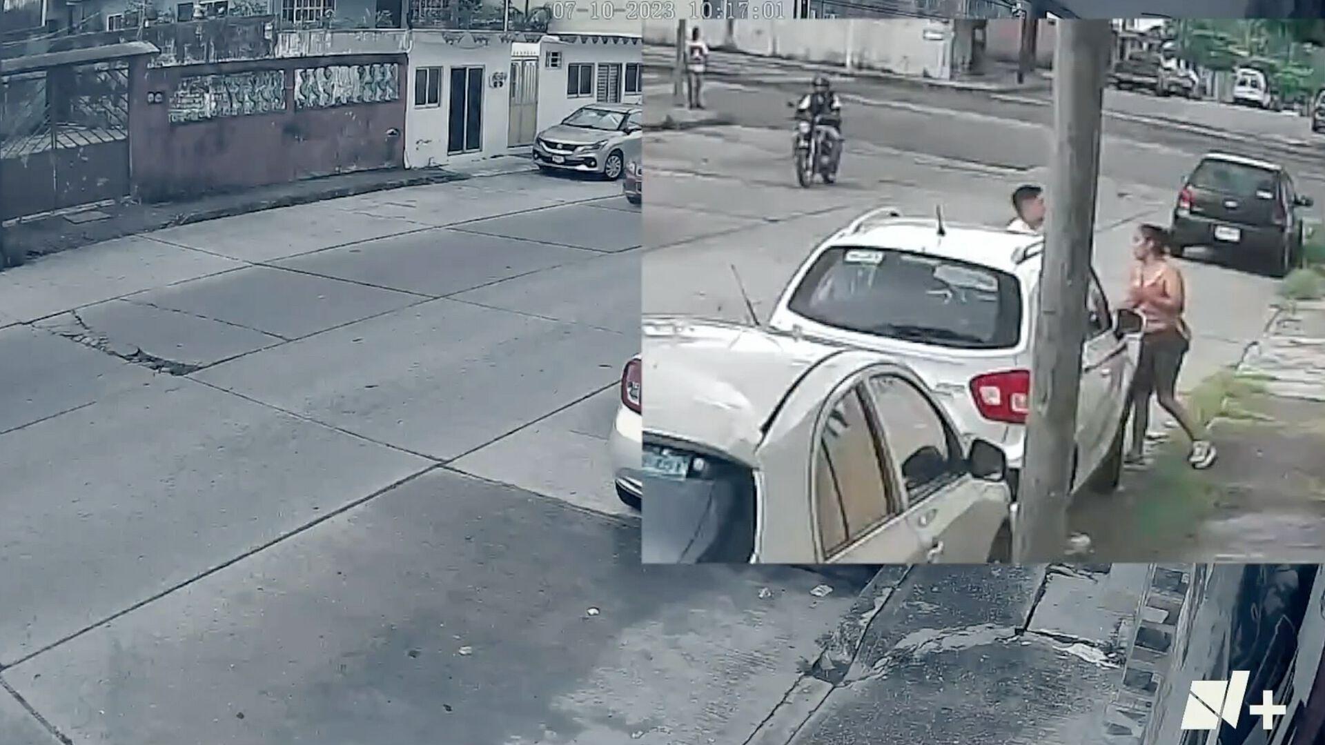 Video: Captan Robo de Computadora a Auto en Coatzacoalcos | N+