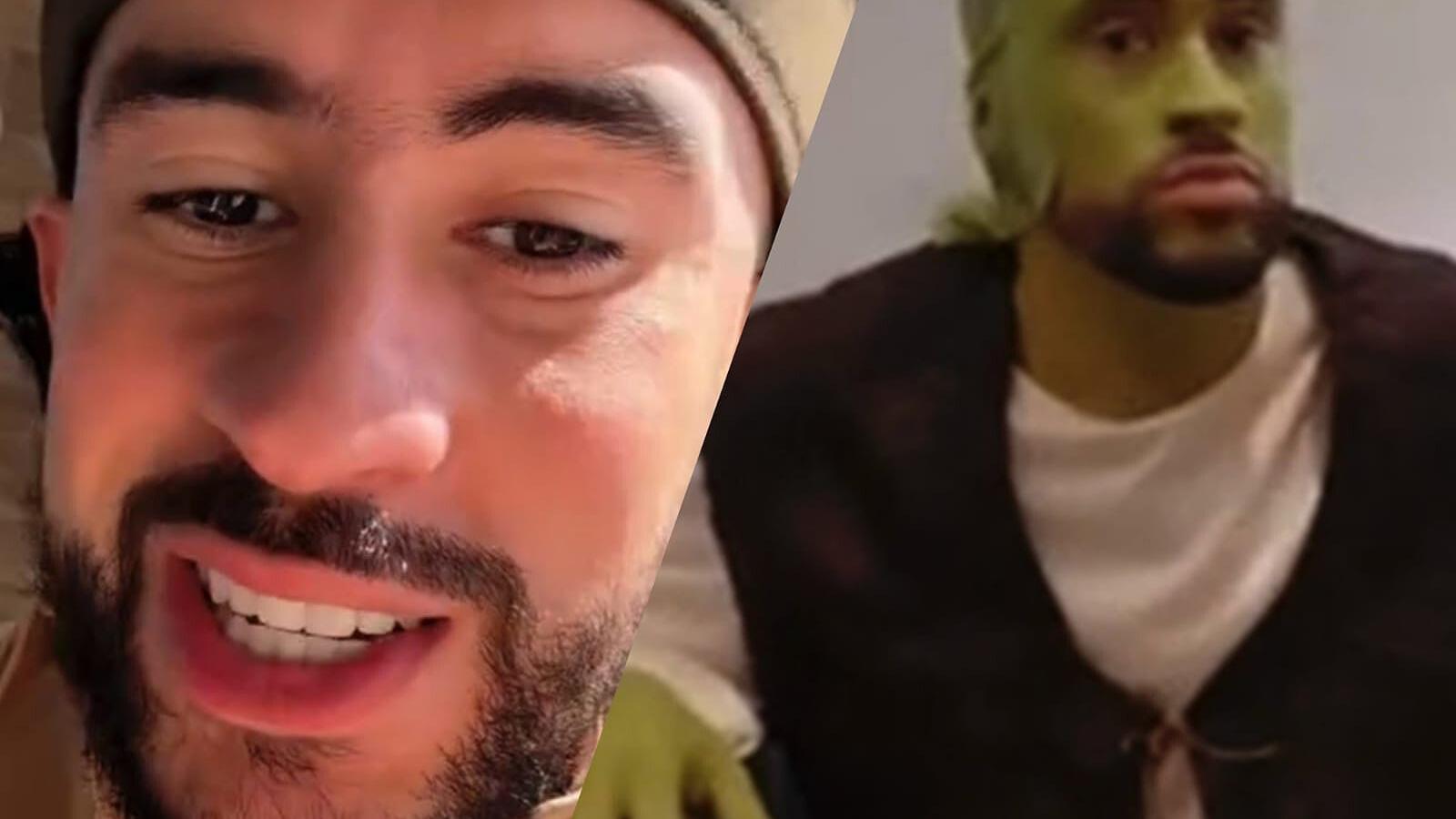 Bad Bunny Regresa a la Televisión y se Pinta como Shrek | N+