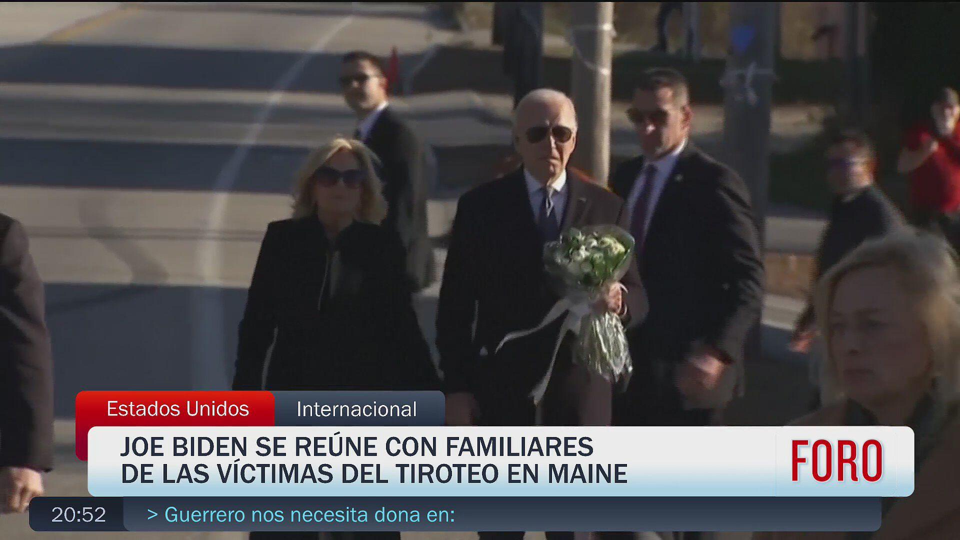 Joe Biden y su Esposa se Reunen con Familias de Víctimas del Tiroteo en ...