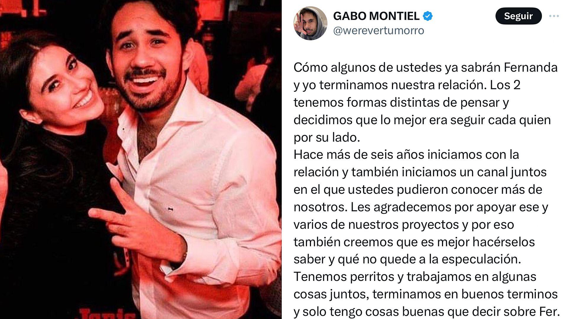 Werevertumorro Confirma el Fin de su Relación con Fernanda Blaz | N+
