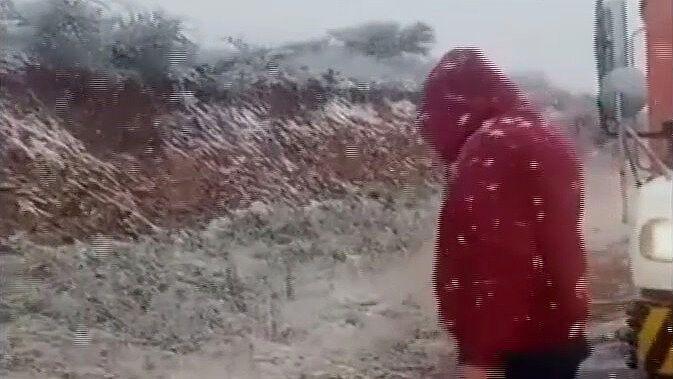 Caída de Nieve en Carretera de Amealco, entre Querétaro y Edomex | N+