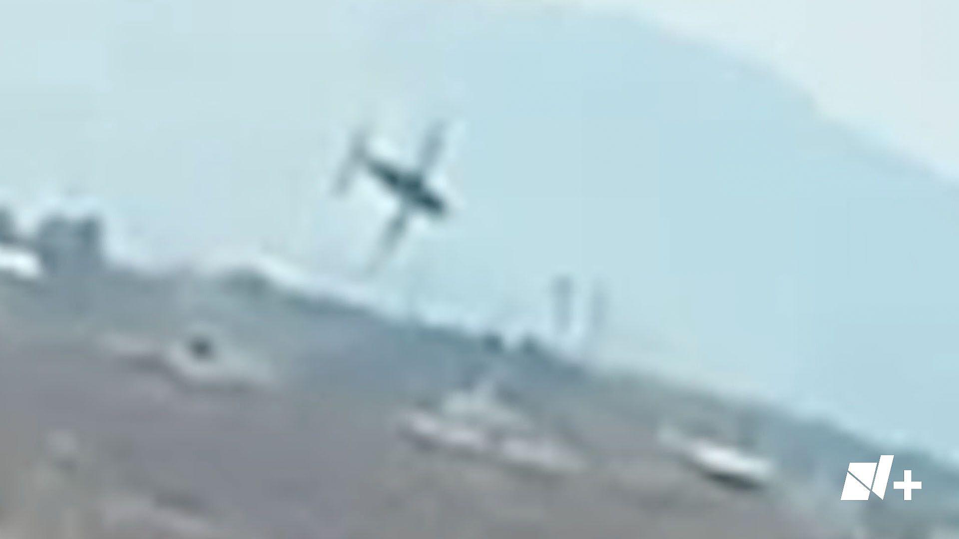 Captan Momento Exacto Donde Avioneta se Desploma en Ramos Arizpe | N+