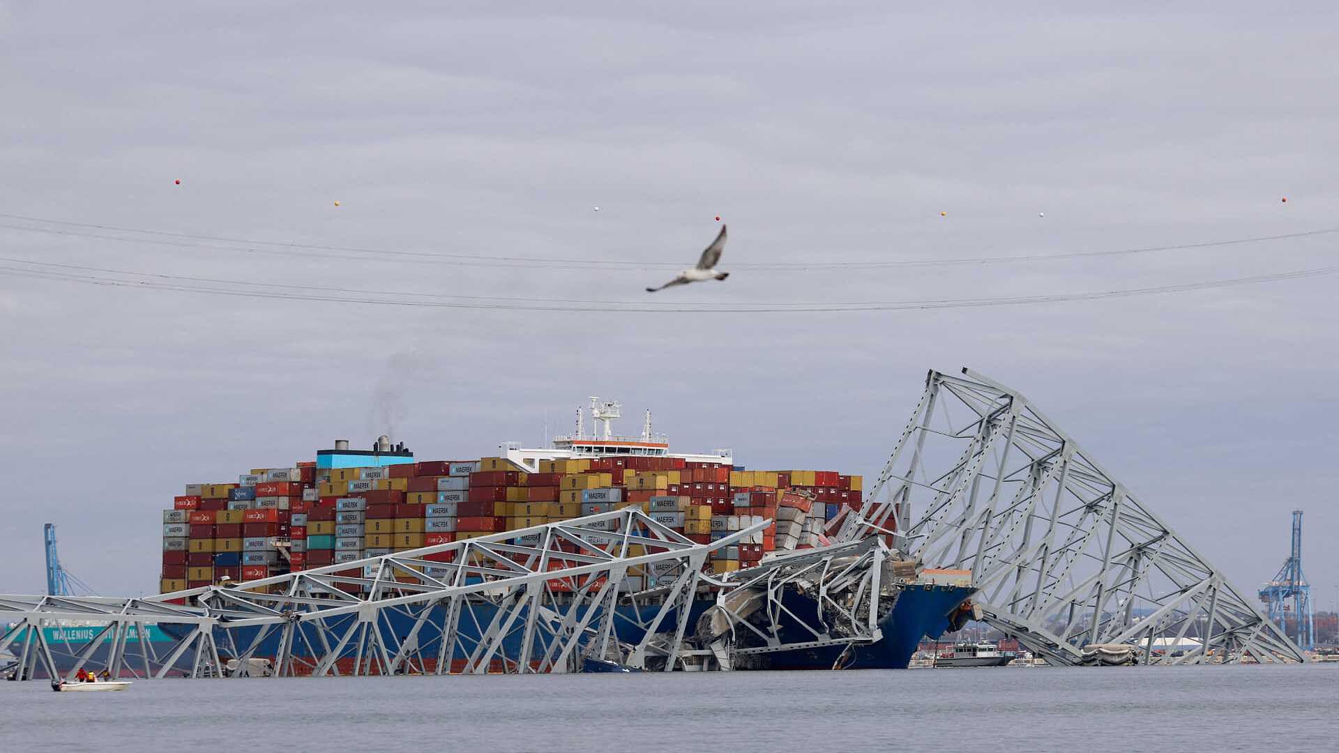 Animación Trayecto de Barco que Derribó Puente en Baltimore | N+