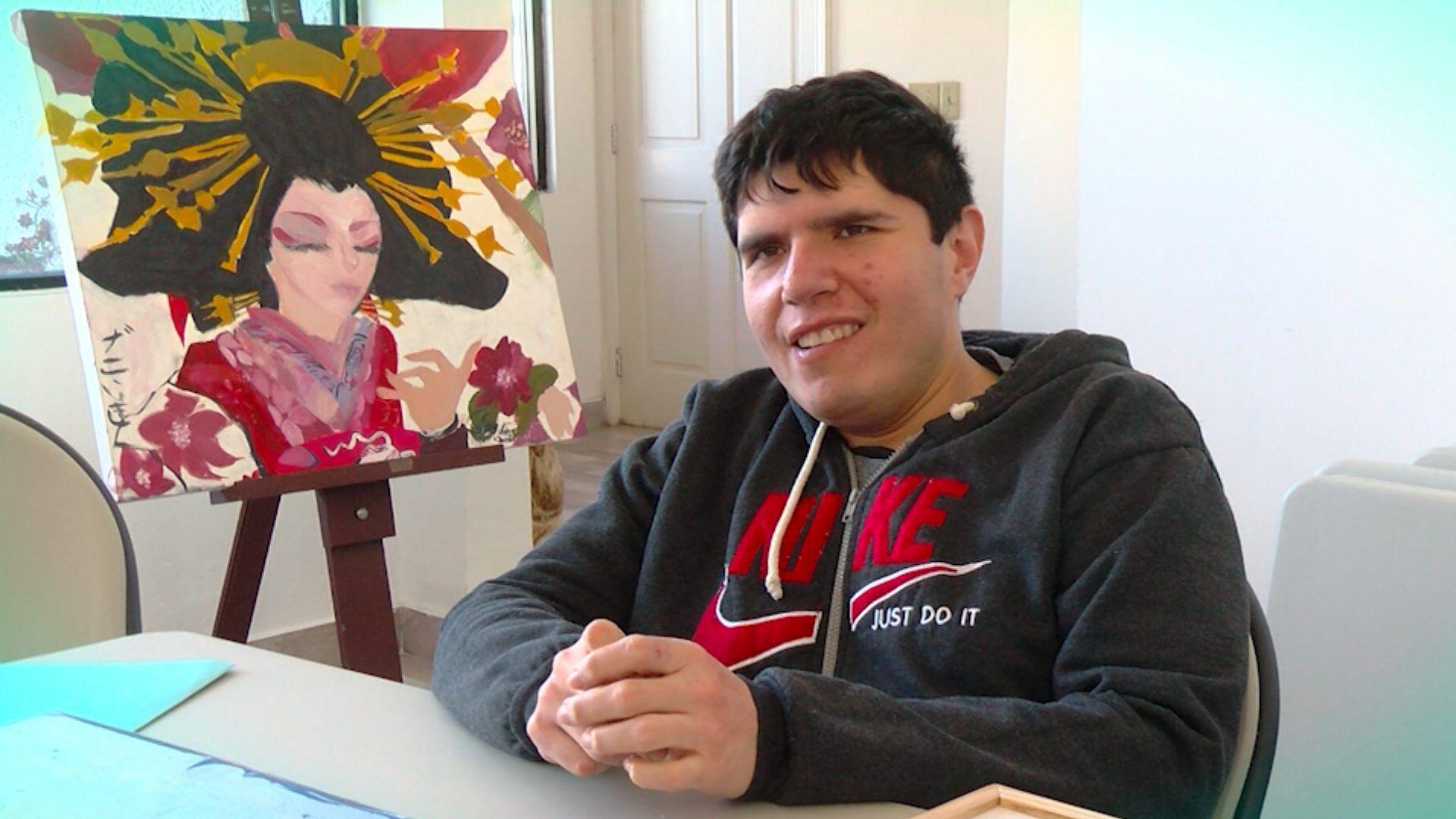 Ángel Arteaga del Toro, Joven Autista Que Expone su Arte en Tijuana | N+