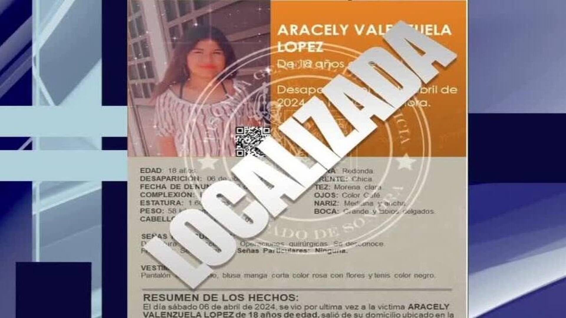 Desactivan Protocolo Alba, Aracely Valenzuela fue Localizada Sana y ...
