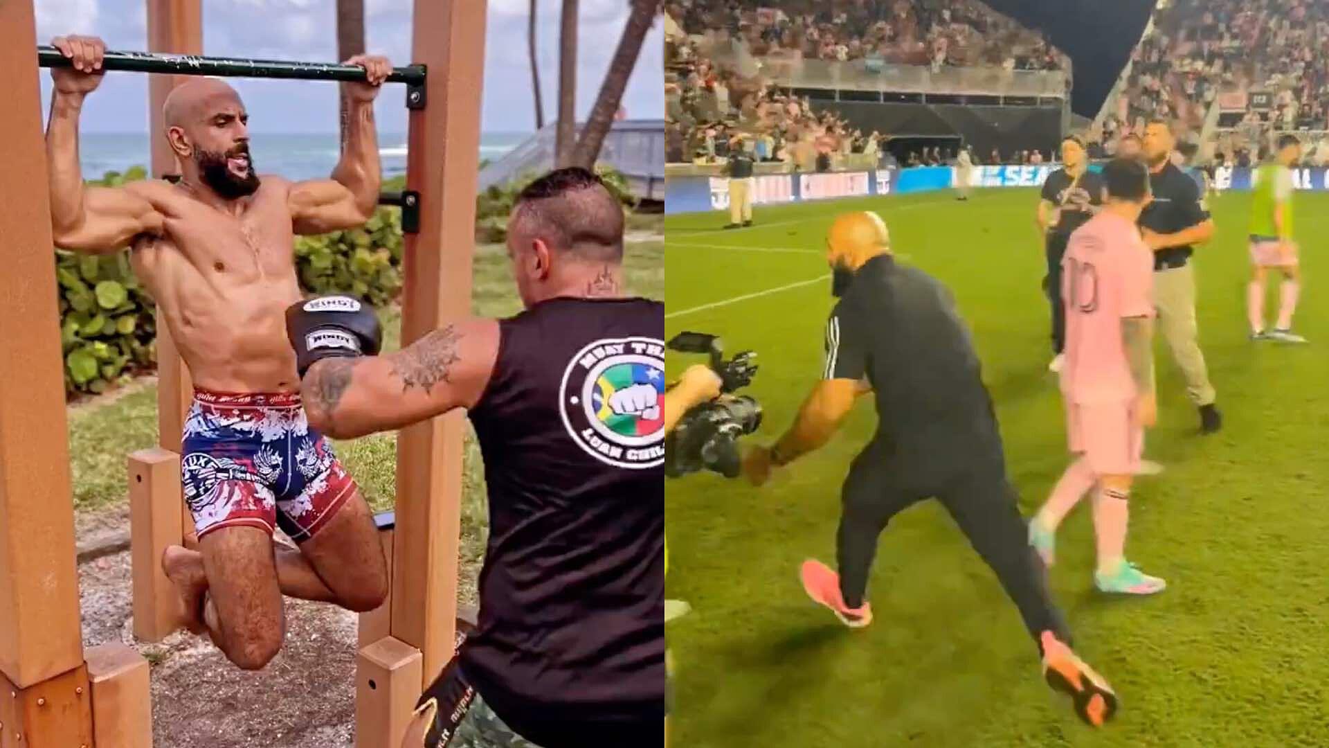 !Que Fuerte! Este es el Entrenamiento de Guardaespaldas de Lionel Messi ...