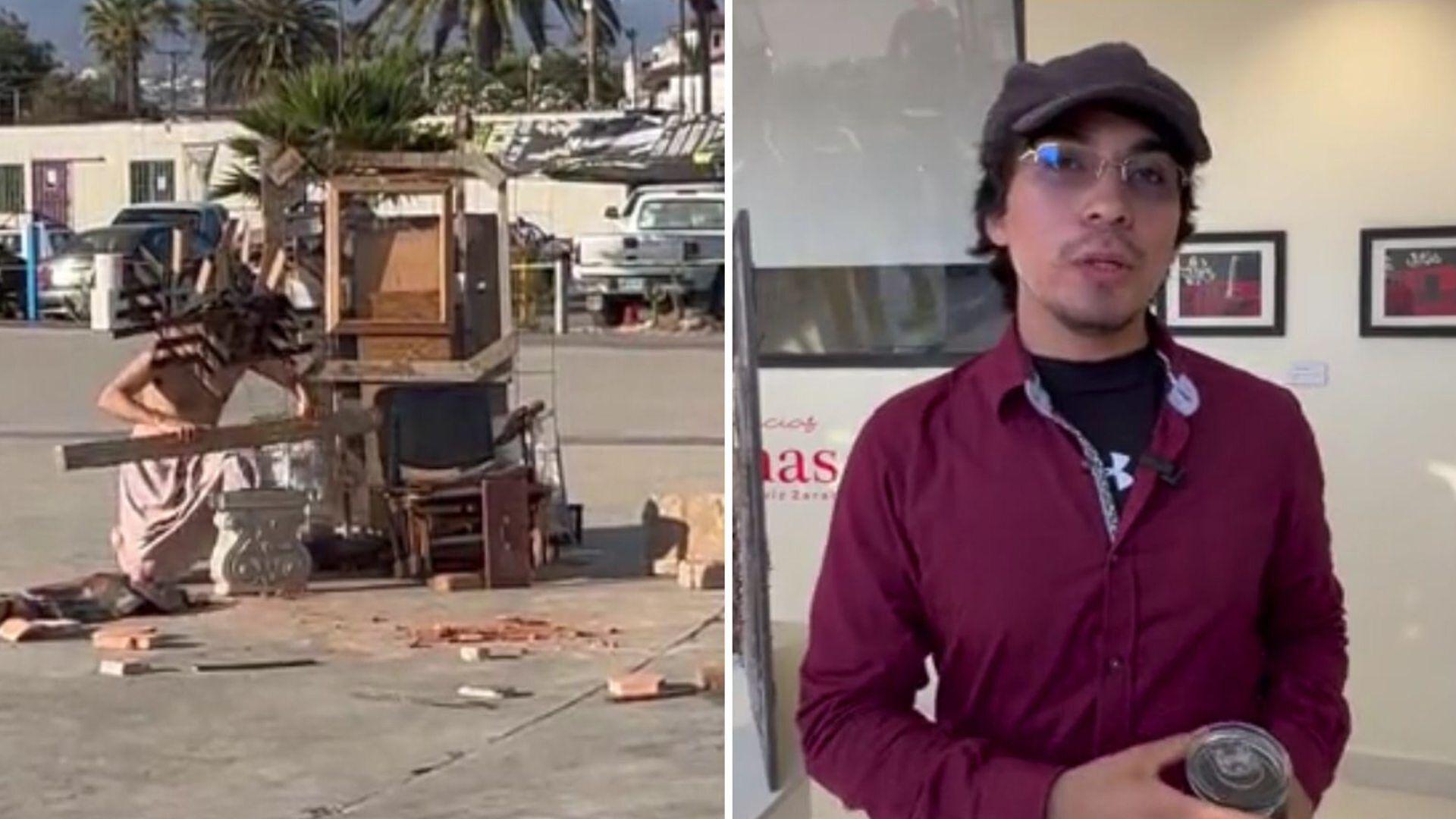 De 'Basura' a Arte; Joven Ensenadense Presenta Innovadora Exposición | N+