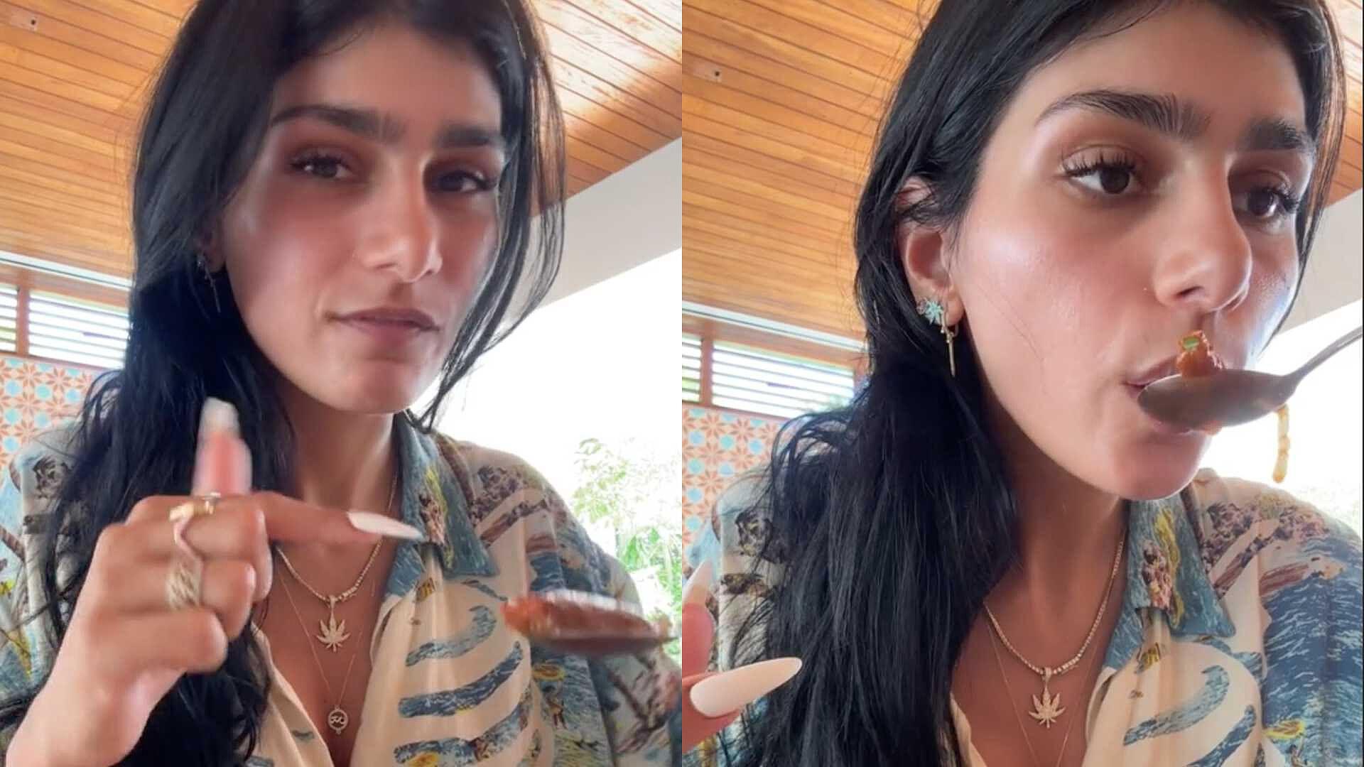 Mia Khalifa Pública Video Comiendo Menudo, Esto Fue lo Que Dijo | N+