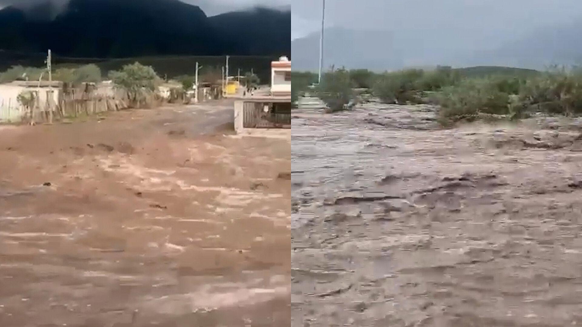 Represa se Desborda y Derrumba Casas en Viesca, Coahuila | N+