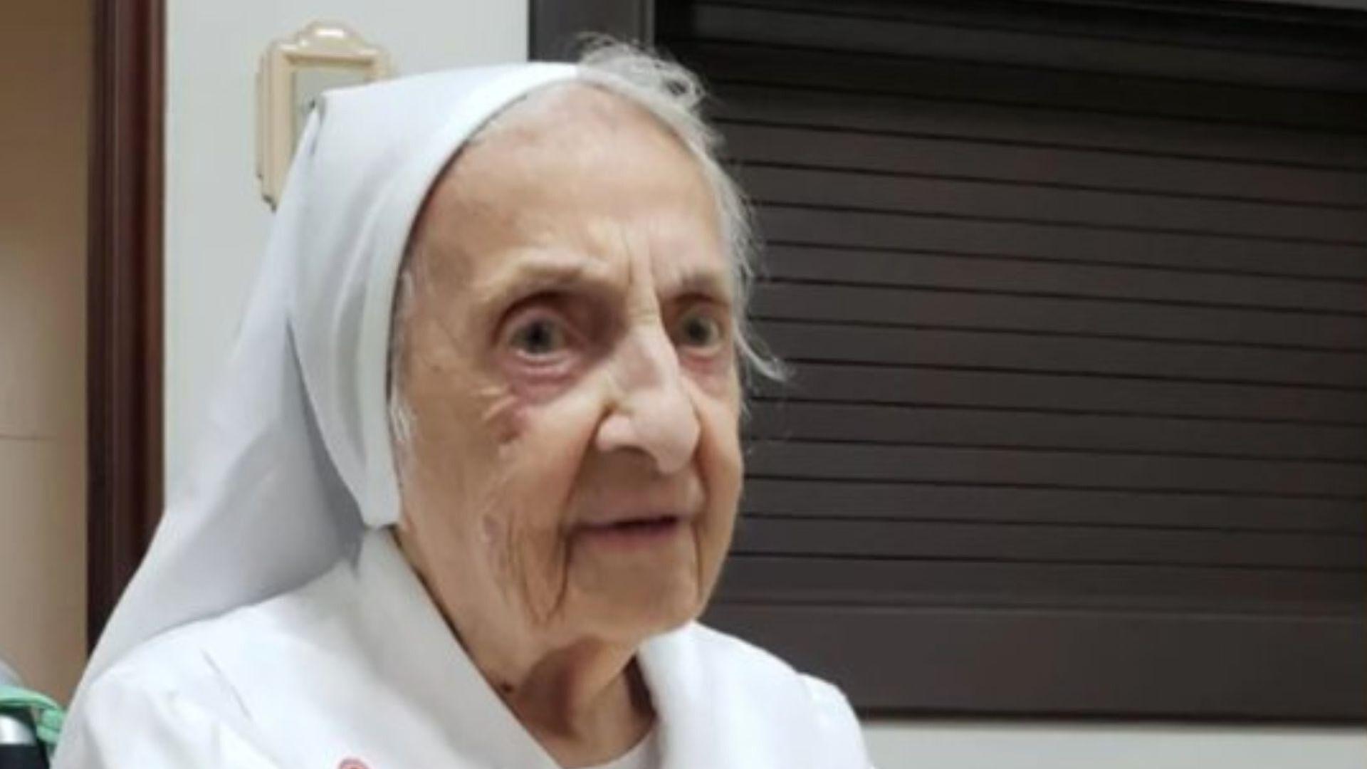 Monja Brasileña Inah Canabarro Lucas Se Convierte en la Persona Más Longeva del Mundo | N+