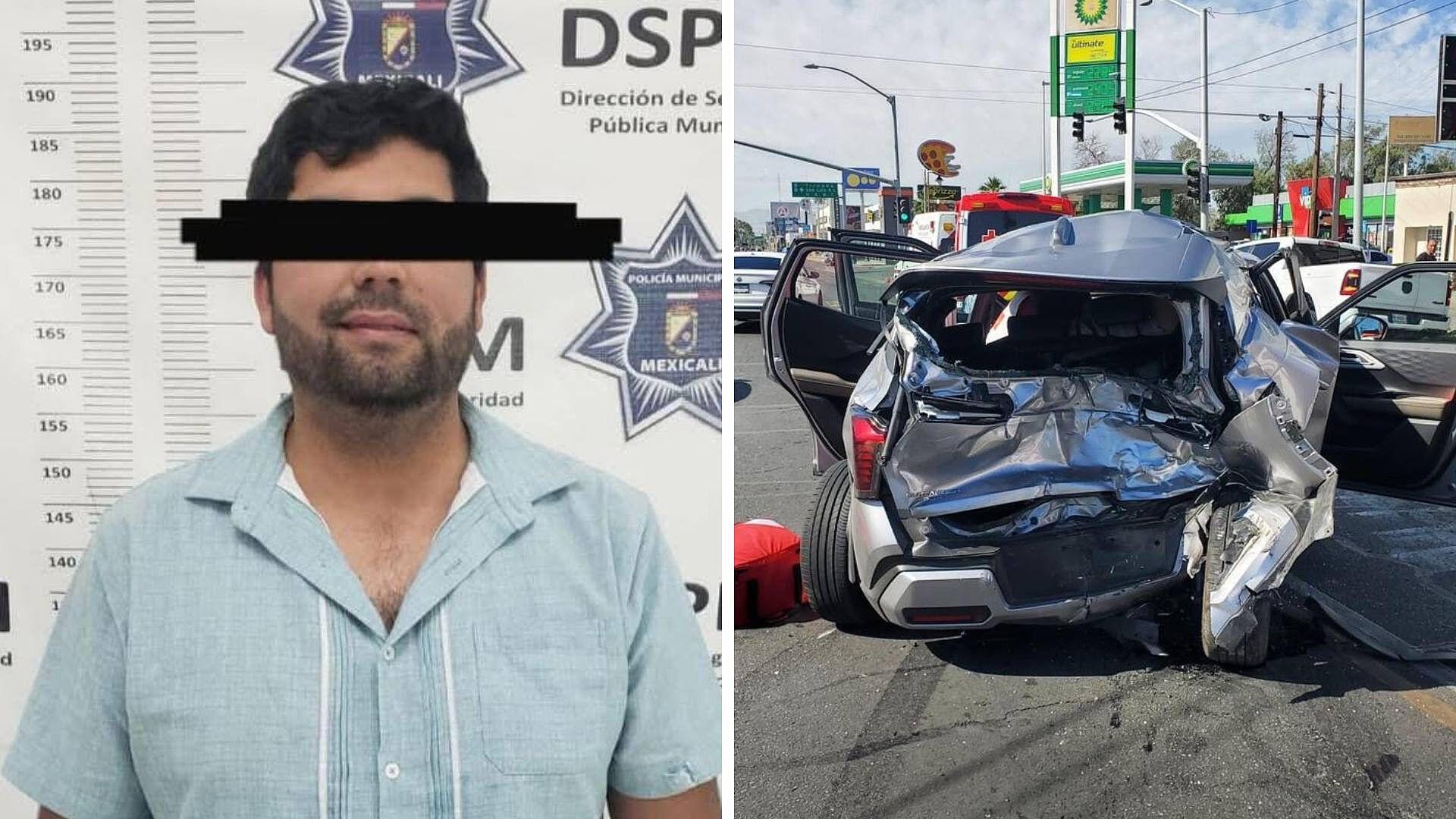 Fuerte Choque Involucra 5 Vehículos y deja 9 Lesionados en Mexicali ...