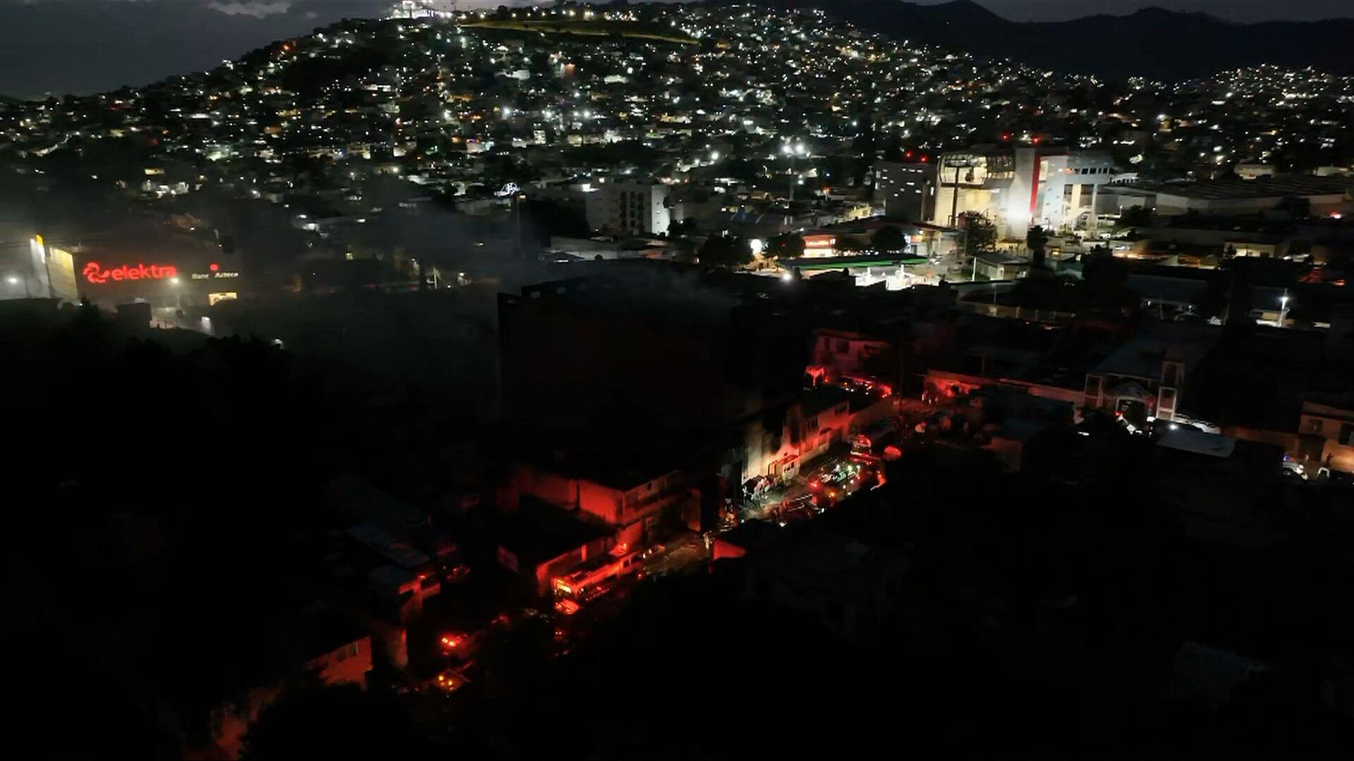 Así Se Ve Colonia Hank González Sin Luz por Incendio en Fábrica de ...