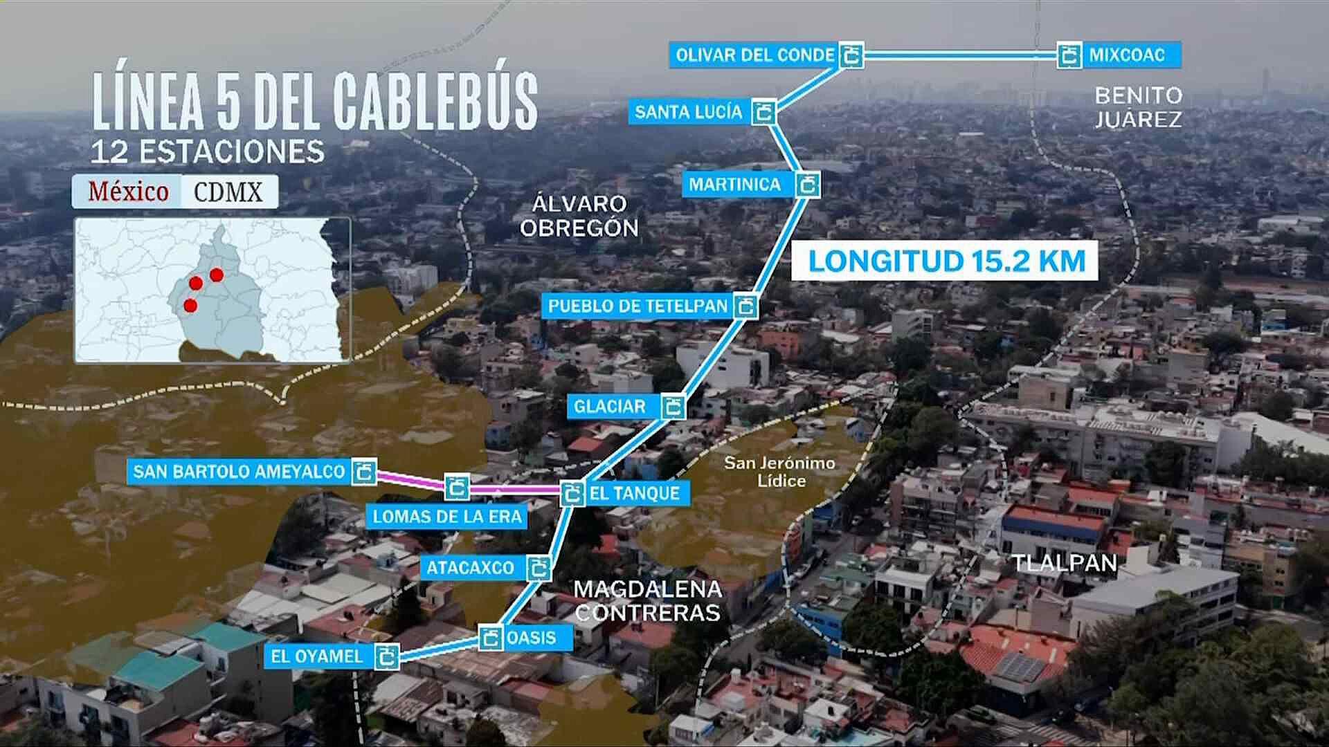Línea 5 del Cablebús CDMX: Conoce la Ruta, Estaciones y Alcaldías ...