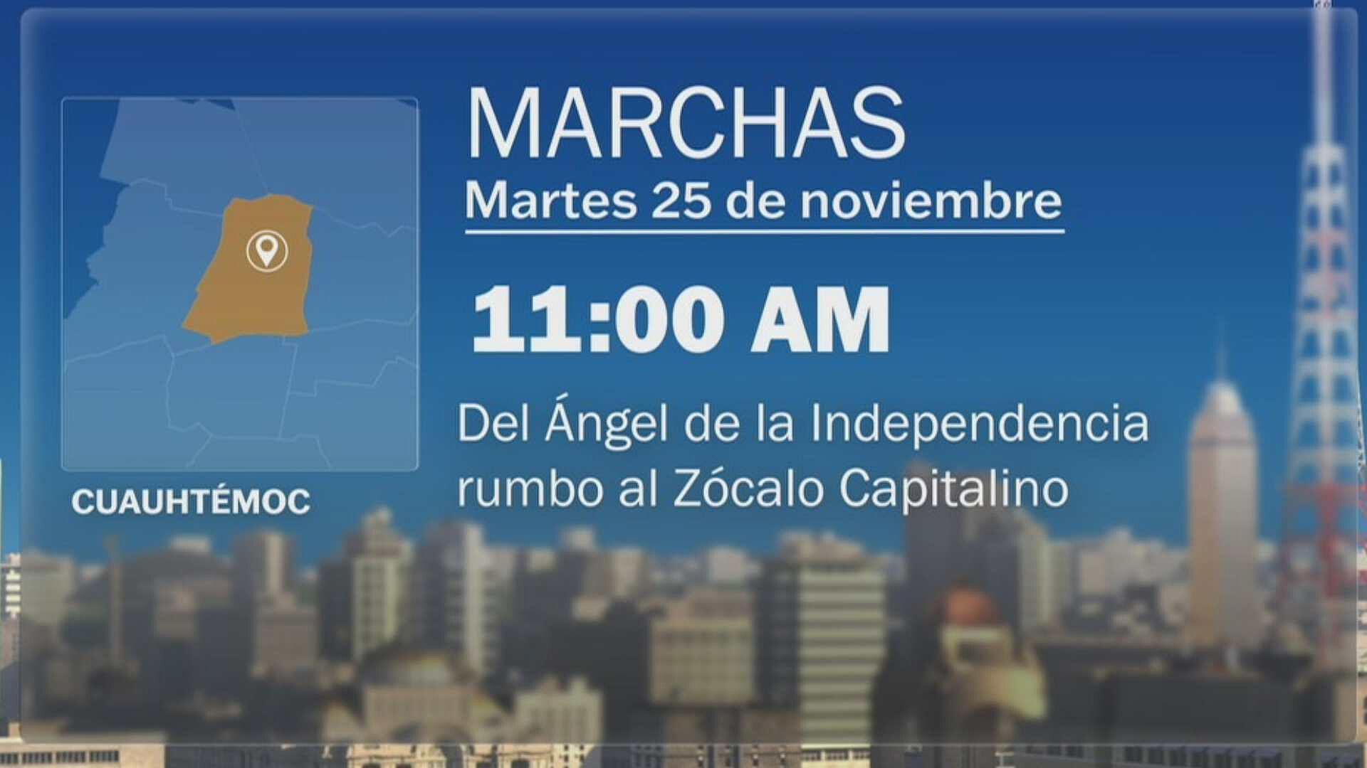 Marchas, Bloqueos y Manifestaciones Hoy en la CDMX: Martes 25 de ...