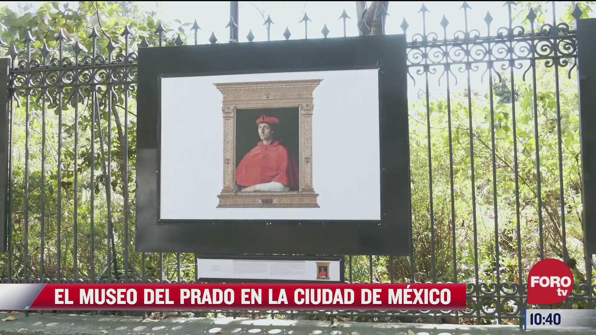 Rejas de Chapultepec exhiben obras del Museo del Prado