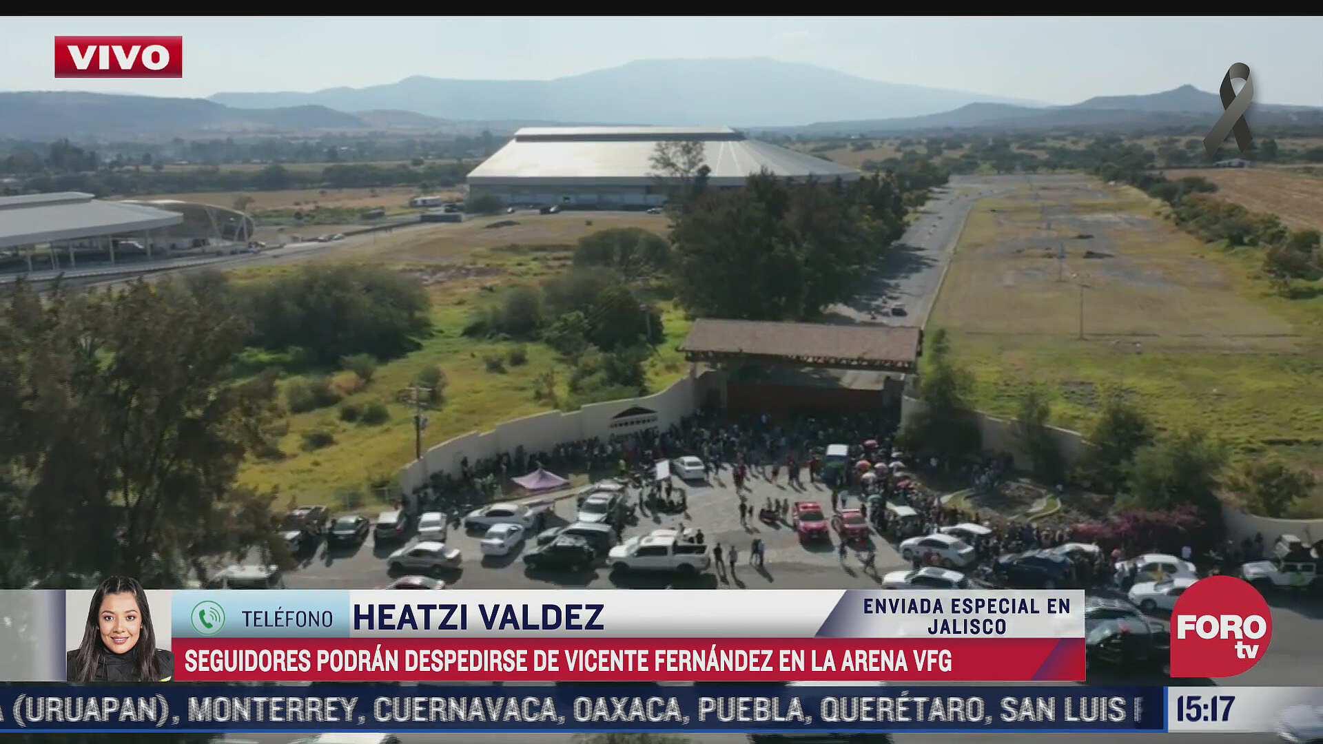 Así se ve desde las alturas la Arena VFG a esperas del homenaje póstumo ...