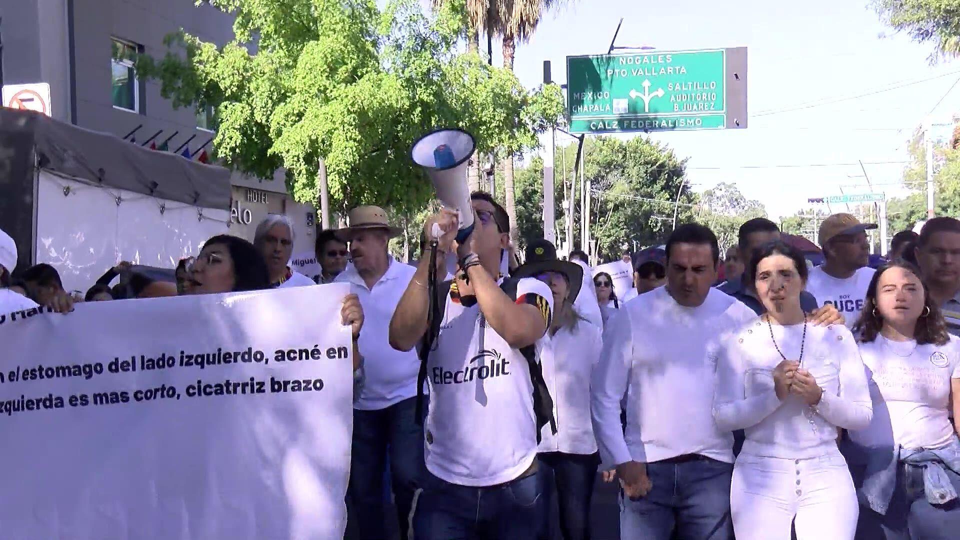 Familiares De Miguel Alejandro Marcharon Para Pedir Su Aparición Con Vida