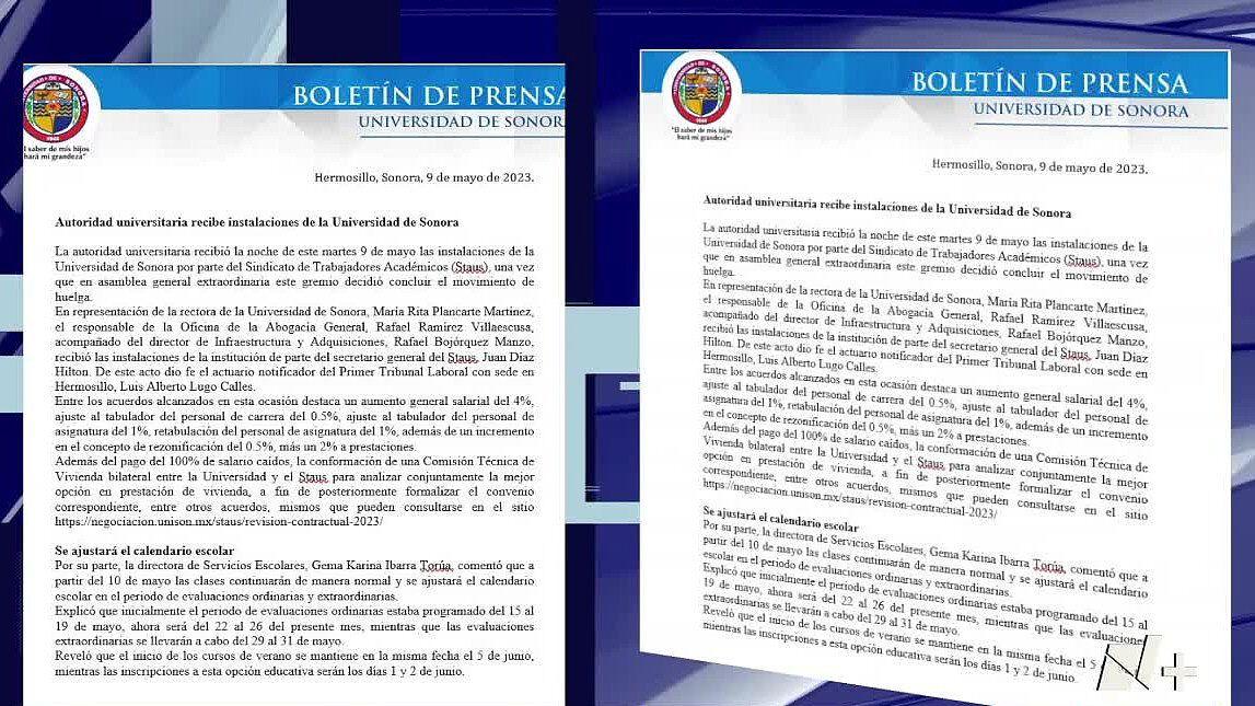 Anuncia Unison Ajustes en Calendario Escolar Tras Huelga | N+