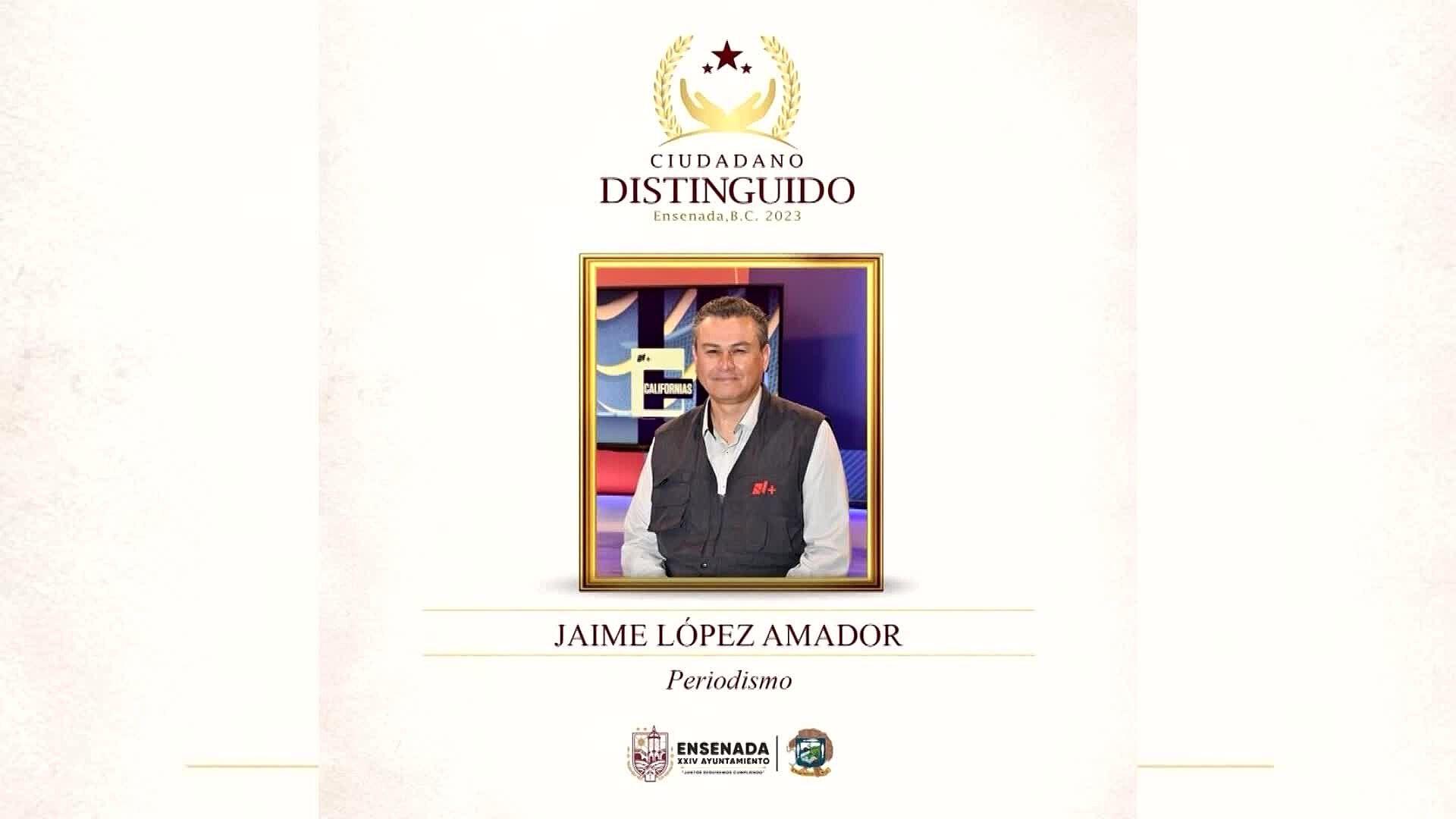 Reconocen como Ciudadano Distinguido al Periodista de N+ Jaime López | N+