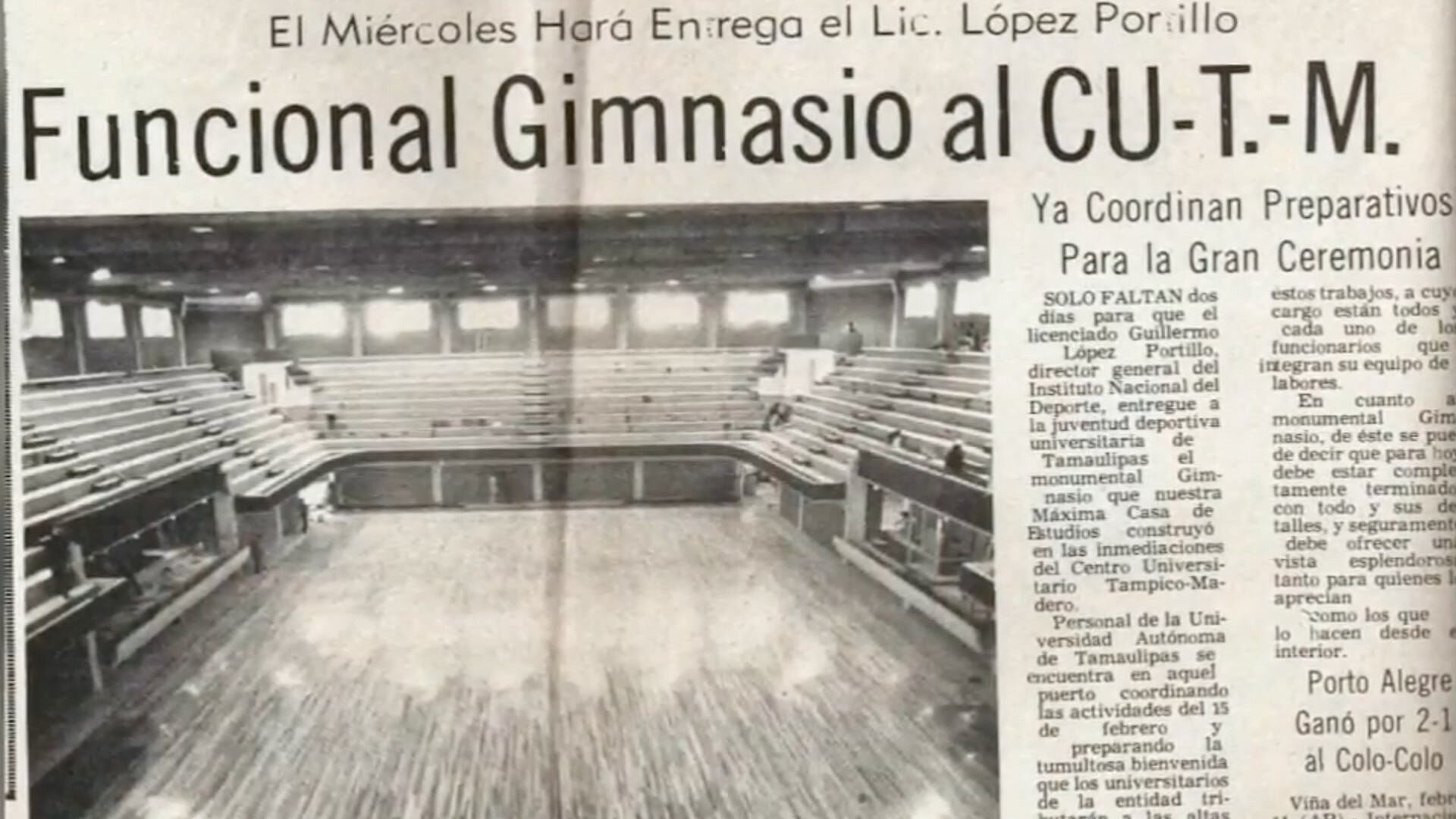 46 Años de la Fundación del Gimnasio Olímpico, UAT Tampico | N+