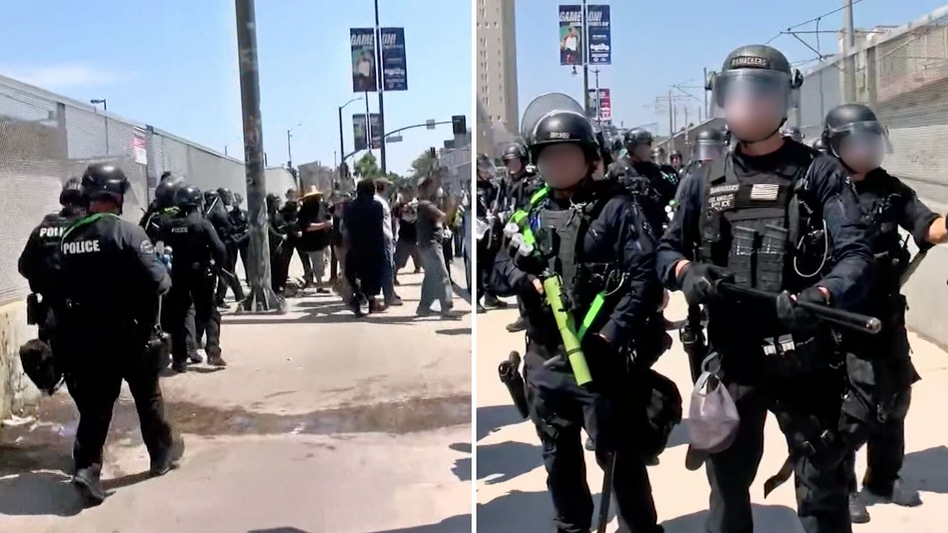 Así Desplegaron Operativo de Seguridad Durante Manifestación Contra ICE ...